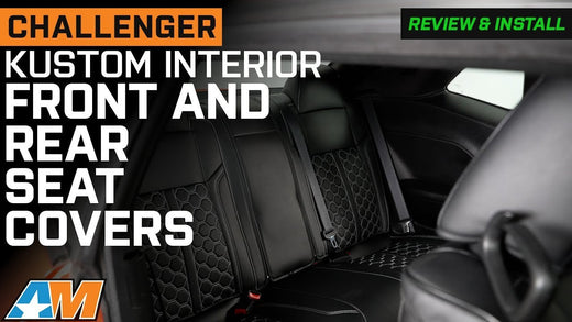 Dodge Challenger Custom Sport Seat Covers Installation @AmericanMuscle ...
