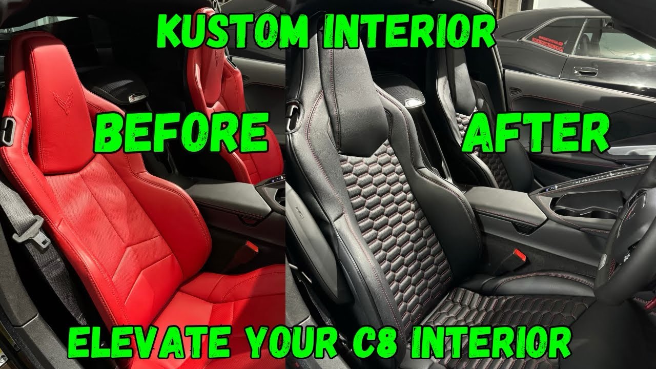 Elevate your Corvette C8 Interior with the all new ‪seat cover ft. ‪@d ...
