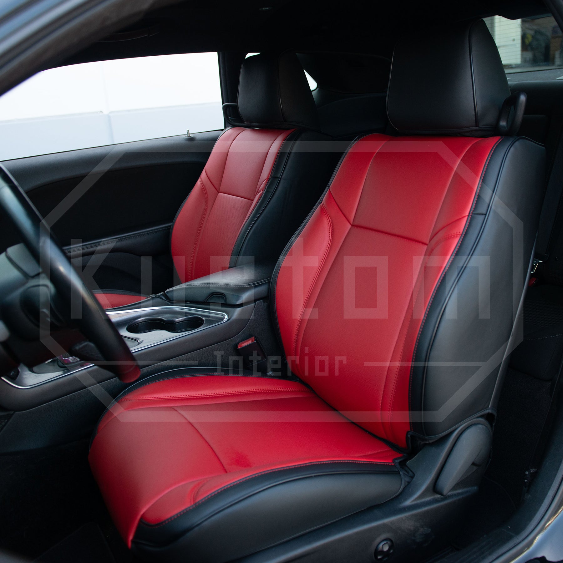 2015-Up Dodge Challenger Leather Interior Seat Covers – Kustom Interior™