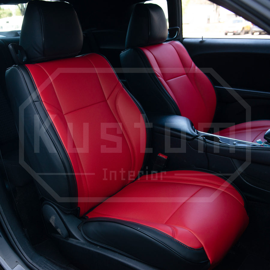 2015-Up Dodge Challenger Leather Interior Seat Covers – Kustom Interior™