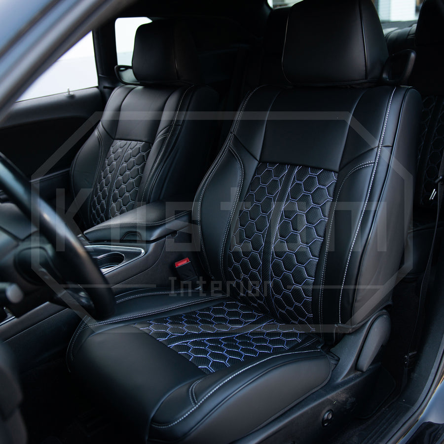 2015-Up Dodge Challenger Leather Interior Seat Covers – Kustom Interior™