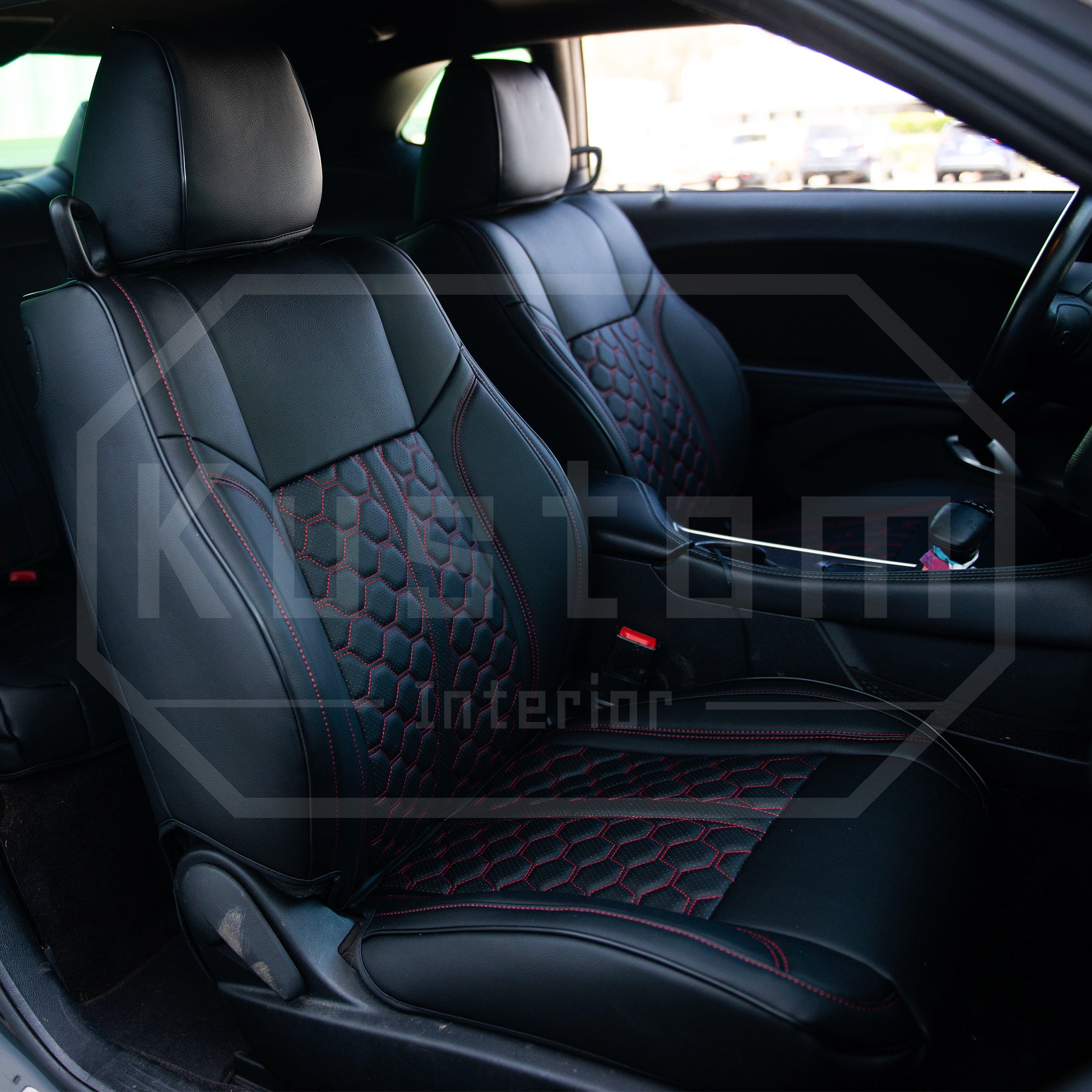 2015-Up Dodge Challenger Leather Interior Seat Covers – Kustom Interior™
