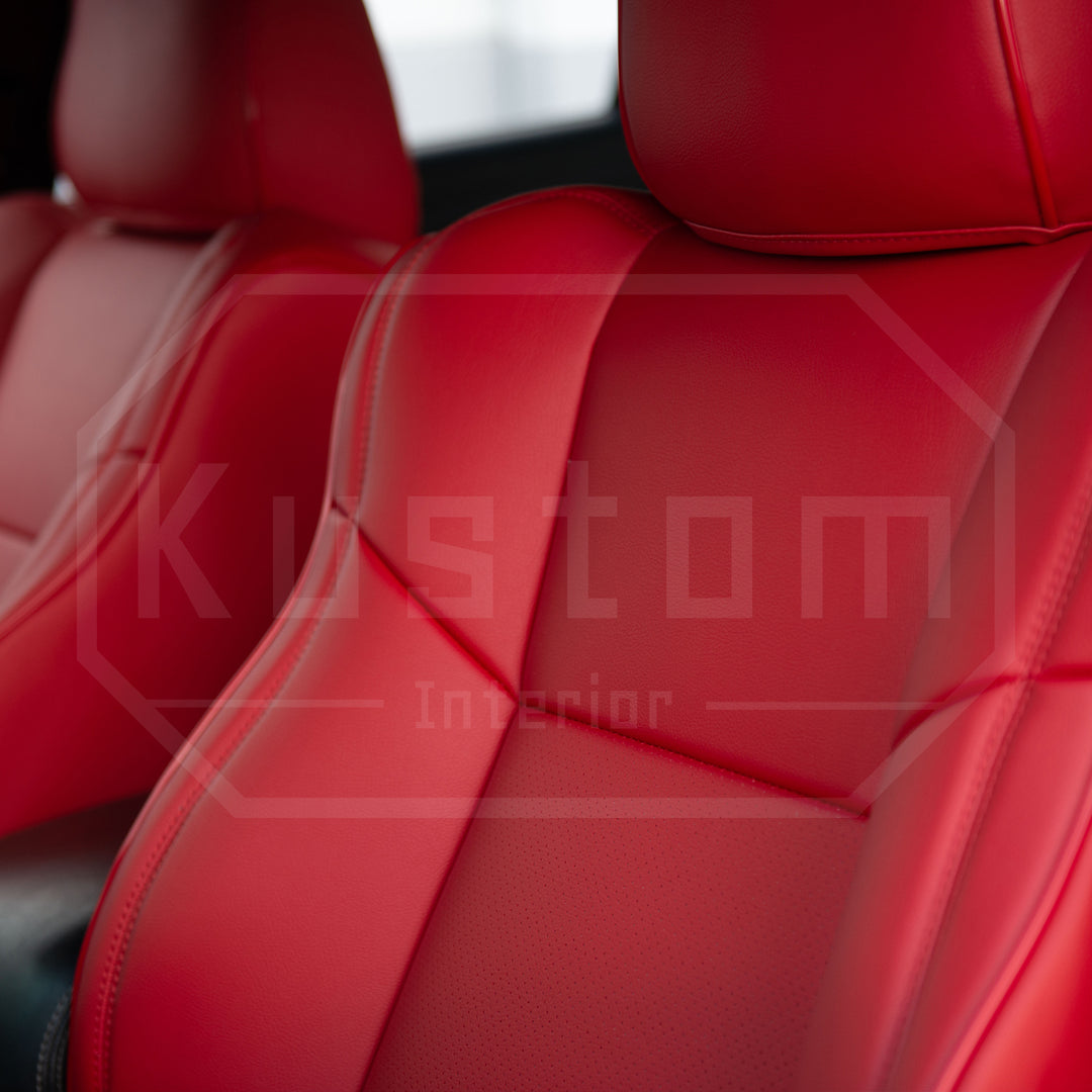 Dodge challenger red seat covers store