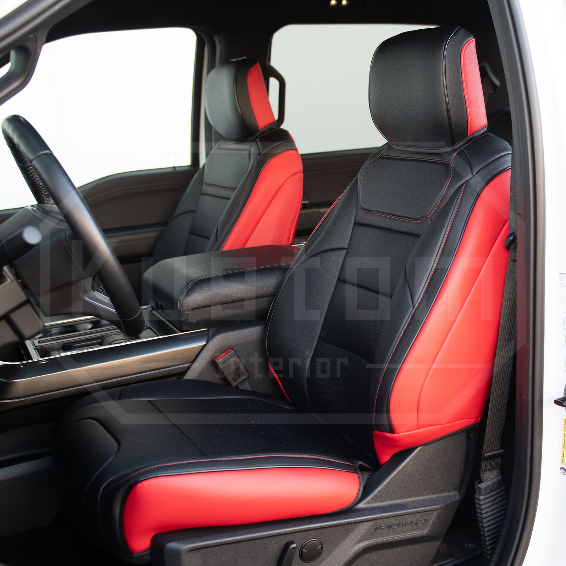 2021+ Ford F150 Custom Leather Seat Covers at Kustom Interior – Kustom ...