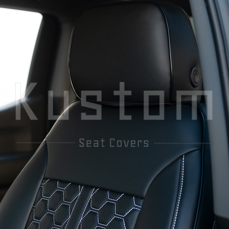 Shop Custom Leather 2019+ Chevrolet Silverado Seat Covers – Kustom ...