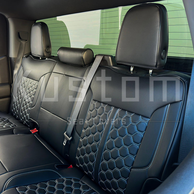Shop Custom Leather 2019+ Chevrolet Silverado Seat Covers – Kustom ...